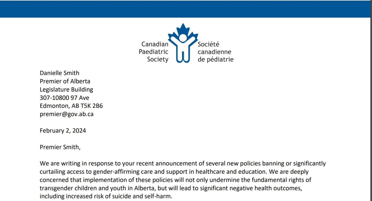 Responsible Action is Needed - CANADIAN GENDER REPORT
